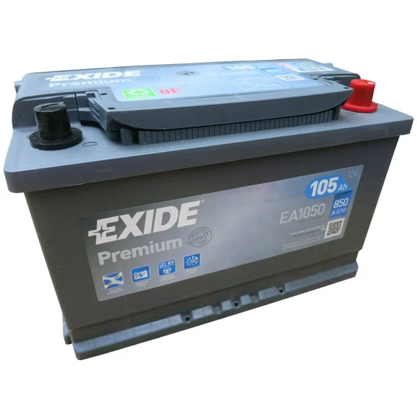 EXIDE PREMIUM 12V 105Ah 850A, EA1050
